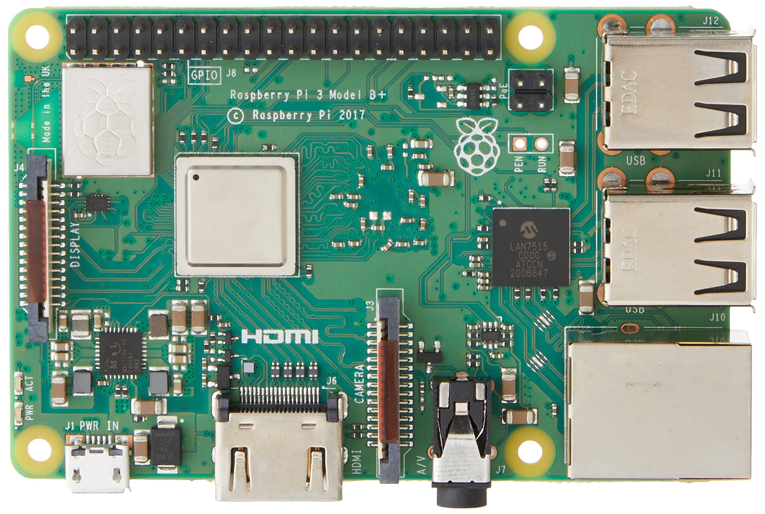 ・サイズ:85 × 56 × 18mm ・サポートOS:Raspbian (Debianベース)、Ubuntu MATE、Snappy Ubuntu Core、OpenELEC、OSMC、Arch Linux、PiNet、RISC OS、W...