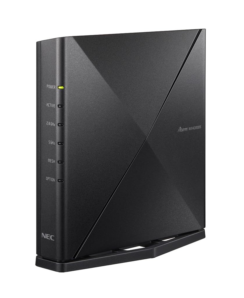 ・規格:Wi-Fi 6 (11ax) ・ストリーム数:5ストリーム ・対応周波数:デュアルバンド ・機能:メッシュ中継機能、安定通信機能