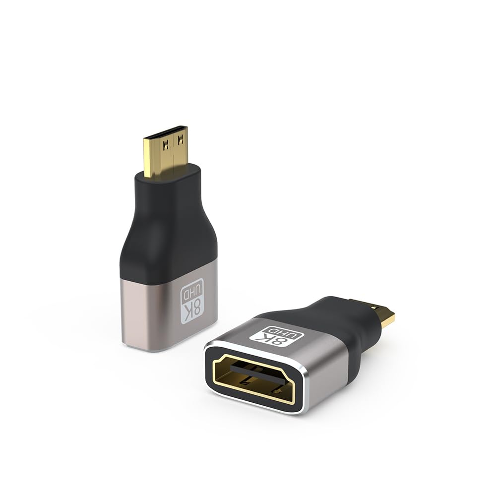 ・解像度:8K ・リフレッシュレート:60Hz ・コネクタ形状:Mini HDMI (Type C) to HDMI (Type A)