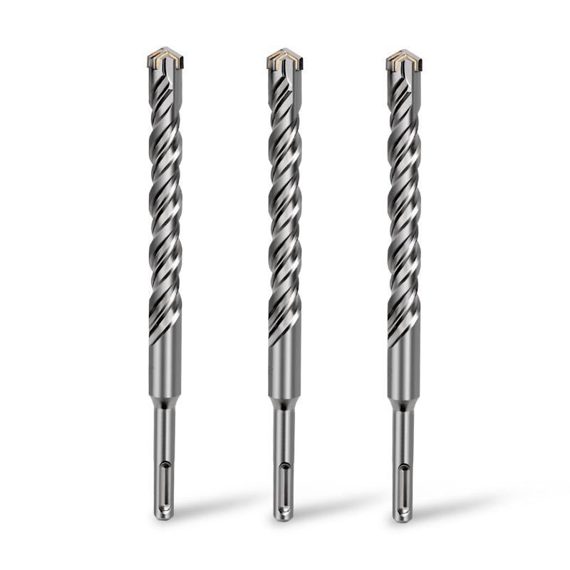 NUIBBYED SDSプラスシャンク コンクリートドリル,ハード合金ドリルヘッド,掘削コンクリート、セメント、石、レンガのためにコンクリートドリル：すべてのSDSプラスシャンク回転ハンマビットに適用されます。直径4mm-30mm、全長11...