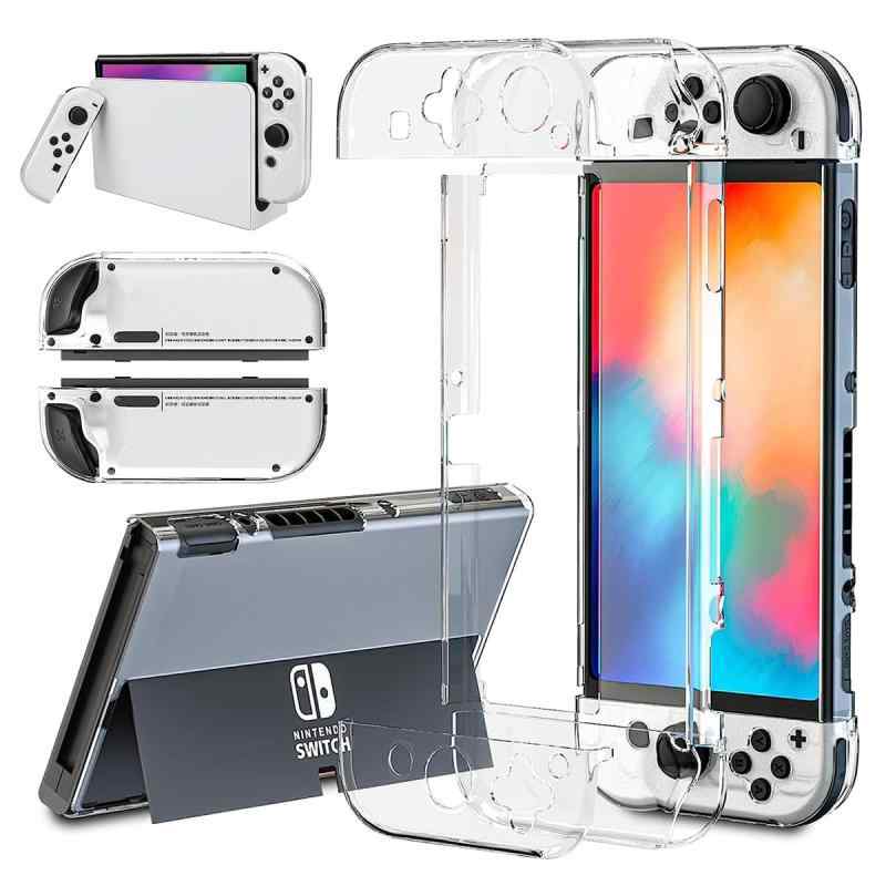 YFFSFDC Switch 有機el カバー switch oled ケース クリア カバー 分体式設計 着脱簡単 全面保護 傷防止 超耐衝撃 指紋防止 黄ばみなし 超薄 軽量 スイッチケース有機el対応1.【対応機種】Switch OL...
