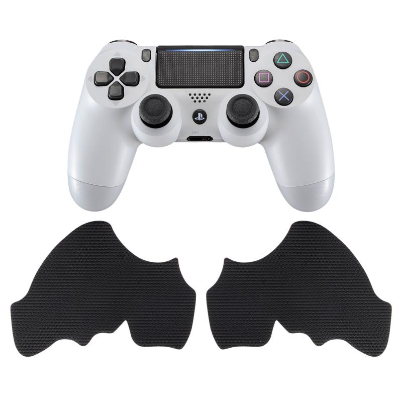 eXtremeRate ps4コントローラーに対応用滑り止め汗吸収グリップ、ps4 SlimProコントローラーに対応用プロなテクスチャード加工のソフトラバーハンドルグリップ