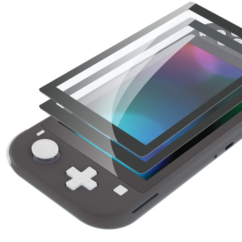 eXtremeRate スイッチライトに対応用強化ガラススクリーン保護フィルム、switch liteに対応用透明なHDクリアセーバー保護フィルム［傷防止、指紋防止、飛散防止、バブルフリー］