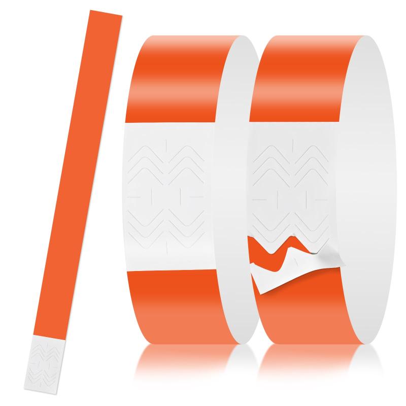 IRIYULI リストバンド 使い捨て イベント用 14色100枚/ 200枚/500枚/1000枚 合成紙 蛍光 防水 耐引裂き 手書き可 再入場管理 チーム分け 識別 管理に最適【強力な粘着力＆不正防止】：高強度合成紙を使用しているため...