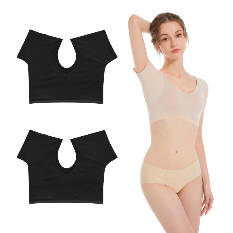 [VAVIICLO] 汗取りインナー 汗取りパッド付 レディース ハートネック 半袖 メッシュ生地 快適 吸汗速乾 抗菌防臭ハートネックデザインは可愛く、着心地がとても良いと多くの女性から支持されています。特に、メッシュ生地が汗を素早く吸収...