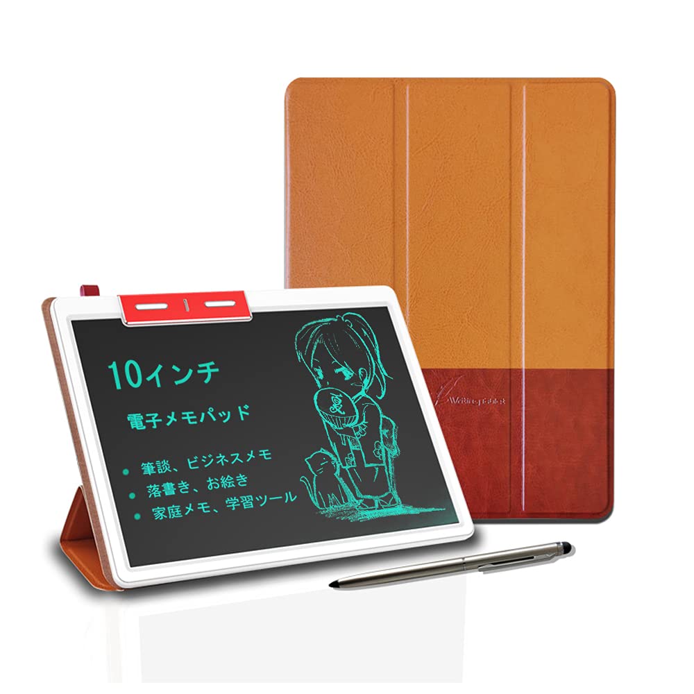 【サッと書いて、サッと消せる電子メモ帳】手書を代わりするタブレット・スタイル新型電子メモです。筆圧に合わせている電子ペーパーのような物で、太い線も細い線もなめらかに書くことが可能です。そして、指、ボールペン、鉛筆、ペンなどは電子手帳に書くこ...