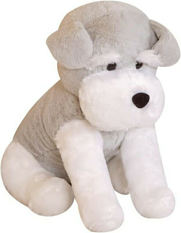 　　　 ◆◇◆売れている秘密◆◇◆ とてもいい素材（アクリル、コットン、ポリエステル）を使っています！ふわふわ、柔らかく気持ちいい不思議な触り感があります。 可愛らしいシュナウザー、柔らかく、手触りも良いので抱きしめたくなります！ぬいぐるみ...