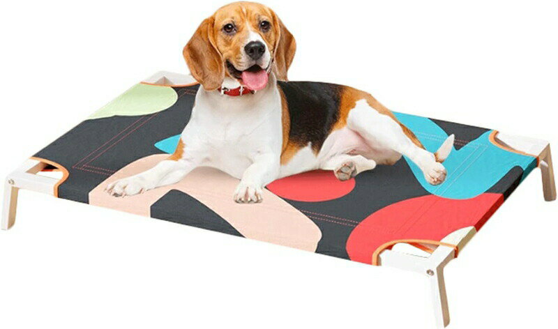 　　　 ◆◇◆売れている秘密◆◇◆ 【ペットの快適性アップ】高さのある犬用ベッドは、犬を地面から遠ざけ、床の冷たさやカーペットの湿気を防ぎます。 【耐久性のある素材】頑丈で耐久性のあるオックスフォード生地とスチールフレームで作られているため...