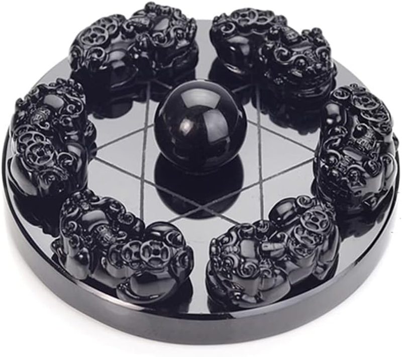 　　　 ◆◇◆売れている秘密◆◇◆ こちらの七星陣は、周りの6個の石を中国の神獣である貔貅（ヒキュウ）を形どった物としています。風水で最上級の四霊である龍、鳳凰、亀、麒麟に次ぐ瑞獣であり、金を食べお尻が無い事から蓄財、金運の象徴とされる貔貅...