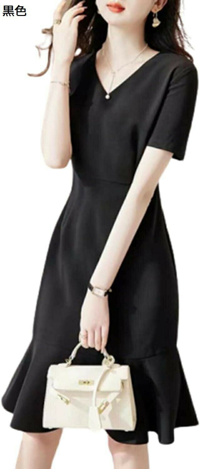 　　　 ◆◇◆人気の秘密◆◇◆ 【シフォン】さらっとしたシフォン素材なので、暑い夏でもサラサラな着心地を実現したワンピース、一枚でサマーになり、コーディネートしやすく、スーツやジャケットのインナー使いとしても大活躍！ 【vカット】v字にカッ...