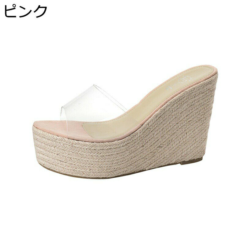 　　　 ◆◇◆人気の秘密◆◇◆ 【ウェッジソール】抜け感のある足元を演出するミュールタイプは脱ぎ履きがしやすく、太めのダブルベルトが足をしっかりホールドしてくれる歩きやすさも兼ね備えた1足。 【PVC素材】トレンドのPVC素材に涼しげなクリ...