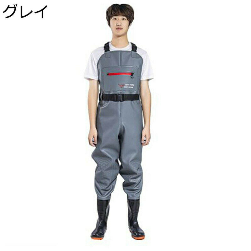 　　　 ◆◇◆人気の秘密◆◇◆ 【チェストハイ型】ウェーダーですので、腰程度までの水ダークに対応が必要な状況や、フロートチューブを使う際に活躍します。足から胸までを覆う胴長靴ですので、履くだけで体が濡れるの防ぐ事ができます。 【耐水処理】ブ...