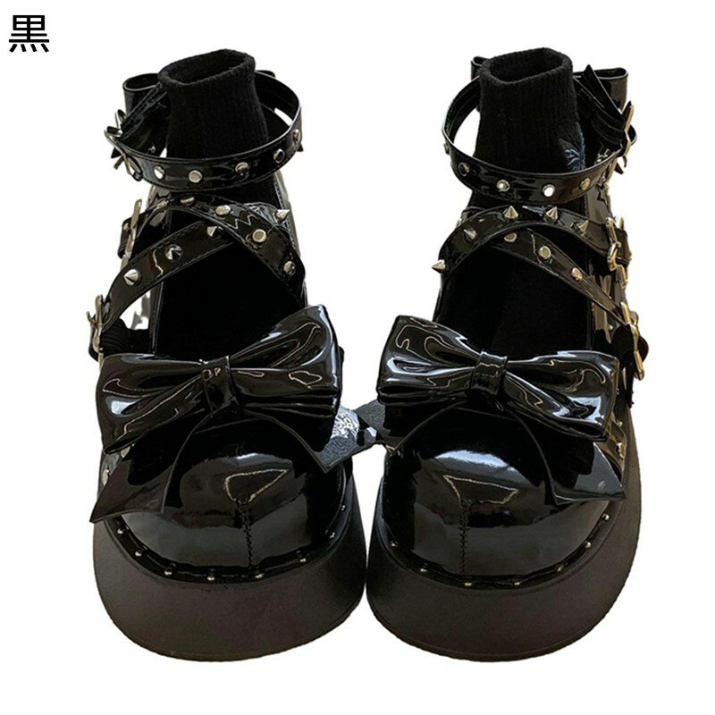 　　　 ◆◇◆人気の秘密◆◇◆ 【身長アップ】プラットフォーム( 厚底靴 )タイプ なので、高低差が少なく、疲れにくく、歩きやすいのも特徴で、足に負担をかかりません。美脚&脚長効果でスタイプアップもあります。 【リボン】可愛さを兼ね備えたシ...