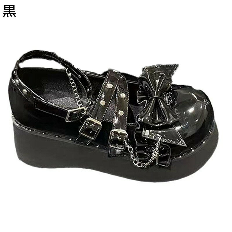 　　　 ◆◇◆人気の秘密◆◇◆ 【美脚&可愛い】前3cmとヒール6cmの疲れにくくて、美脚&可愛いの絶妙なバランス　履きやすくてシンプルなデザイン。学校かコスプレなどに使用される方にも人気。 【滑りにくい】アウトソールはグリップの効いた滑り...