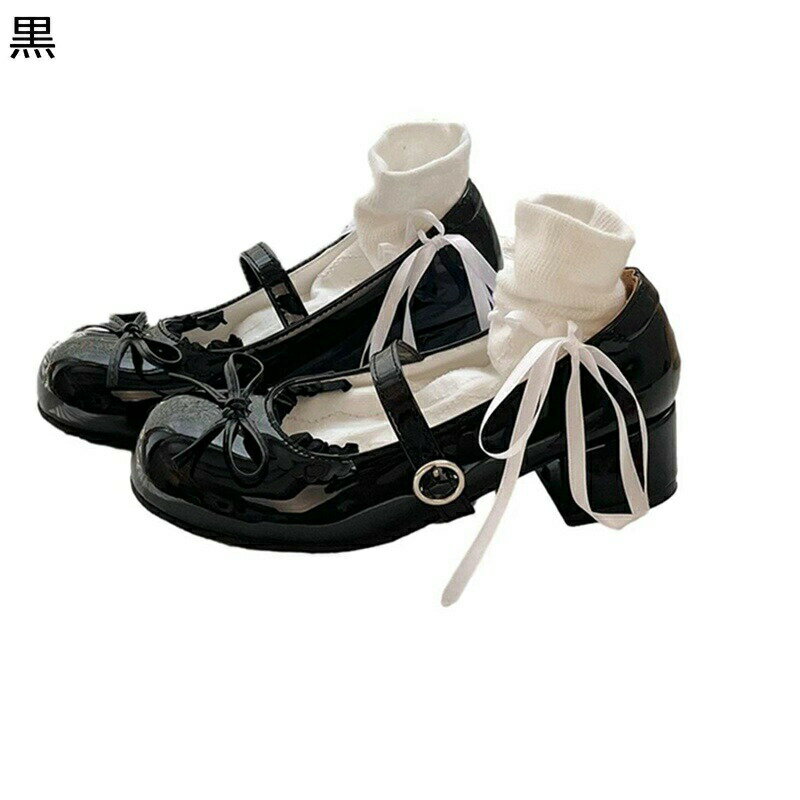 　　　 ◆◇◆人気の秘密◆◇◆ 【ローヒール】5cm ローヒールでも女っぽく見えるので、コーデの女性らしさを格上げ！ 【リボン】リボンデザインがガーリー感をアップさせます。きれいに見えます。 【ラウンドトゥ】先が丸くて、かわいいです。丸みの...