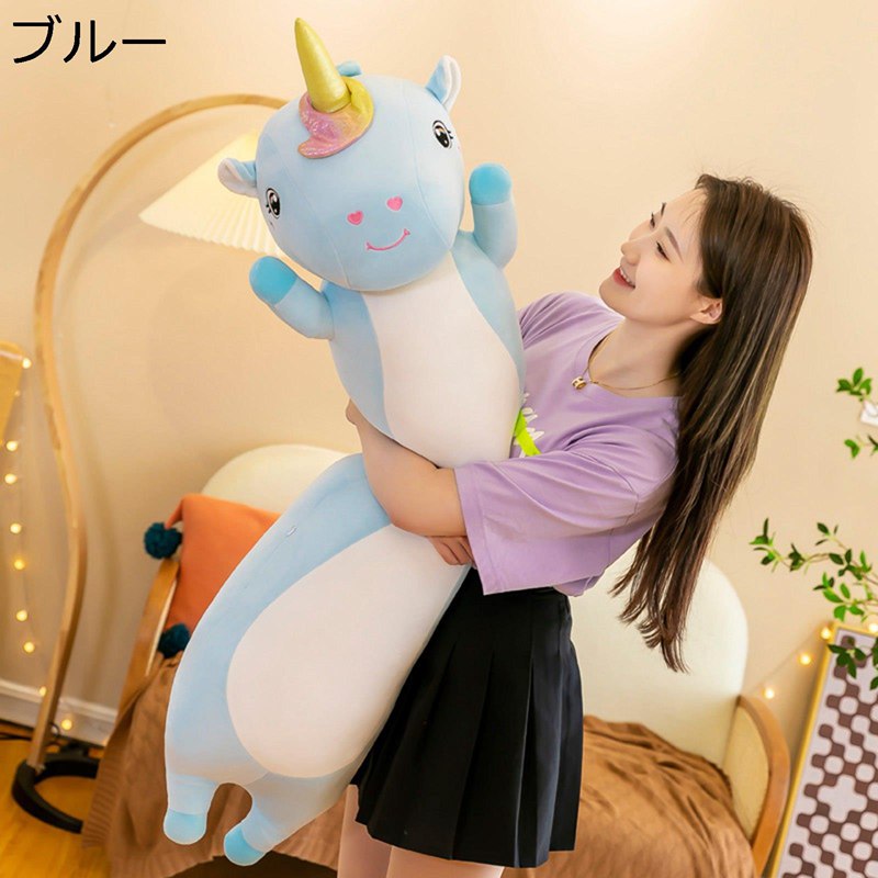 　　　 ◆◇◆人気の秘密◆◇◆ ?もちもちっとした触感なので、思わずむぎゅ〜としちゃいます。とっても癒されますよ。 ?可愛いデザインのユニコーンぬいぐるみ、触り心地もふわふわ、クッション兼抱き枕。ふわふわ 動物 ぬいぐるみ ストレス解消グッ...