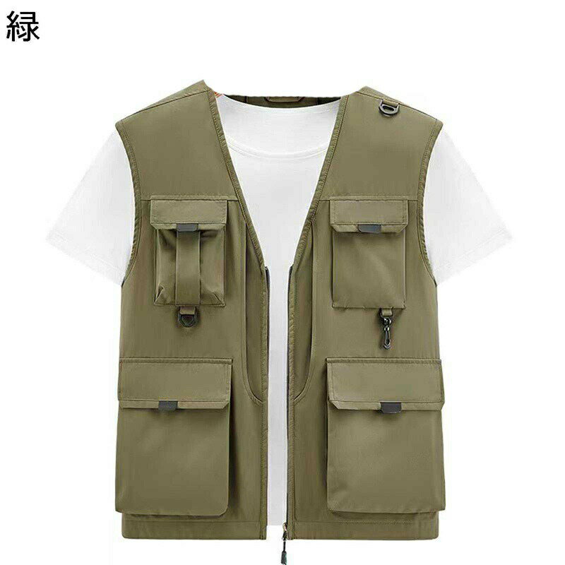 　　　 ◆◇◆人気の秘密◆◇◆ 【上質素材】上質なポリエステルを採用し、耐摩耗性に優れて破れにくいです。肌触りが良くて洗い易くて、快適な着心地を楽しむことができます。 【マルチポケット】表裏とも合計4個ポケット（表側2個＋内ポケット2個）が...