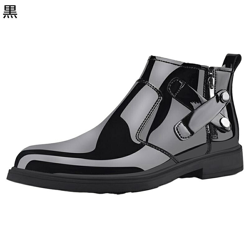 　　　 ◆◇◆人気の秘密◆◇◆ 【ミラー光沢デザイン】独特のミラー光沢加工により、靴の立体感を高めつつ、華やかな印象を与えるチェルシーブーツをご提案いたします。履き始めから足に馴染みやすく、歩行中の揺れで光沢が変化し、お客様の個性を際立たせ...