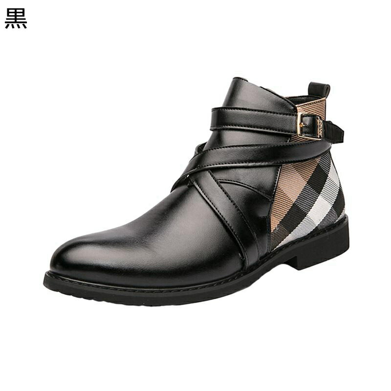 　　　 ◆◇◆人気の秘密◆◇◆ 【ユニークなデザイン】チェック柄のディテールが組み合わさり、クラシックながらも個性的なデザインで、ファッションセンスが光ります。 【素材】アッパーがとても柔らかく足に馴染みやすいPUレザー素材が特徴。柔らかい...