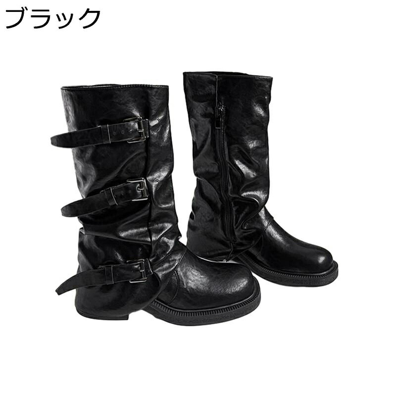 　　　 ◆◇◆人気の秘密◆◇◆ 【デザイン】つまさきの形が丸いから、足に優しい履き心地で、長時間歩いても痛くなりにくい優秀ブーツで、長時間歩いても痛くなりにくいから通勤、立ち仕事にもおすすめです。 【美脚】ヒールの高さを感じにくく、疲れにく...