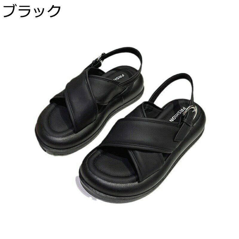 　　　 ◆◇◆人気の秘密◆◇◆ 【ヒールの高さ】4cm、メイン素材: PUレザー 【夏の定番】大人気、程よく厚底のソールのレディースサンダルが登場！今夏にオススメなファションサンダル。 【滑り止め】アウトンソールは滑り止め仕様になっているの...