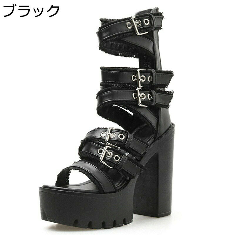 　　　 ◆◇◆人気の秘密◆◇◆ 【ヒールの高さ】13cm、メイン素材: PUレザー 【ブーツサンダル】今年の流行スタイル、エレガントだけどクラシックに決まるのサマーブーツです。足元もすっきり綺麗に見せてくれる優れもの。 【歩きやすい】厚底の...