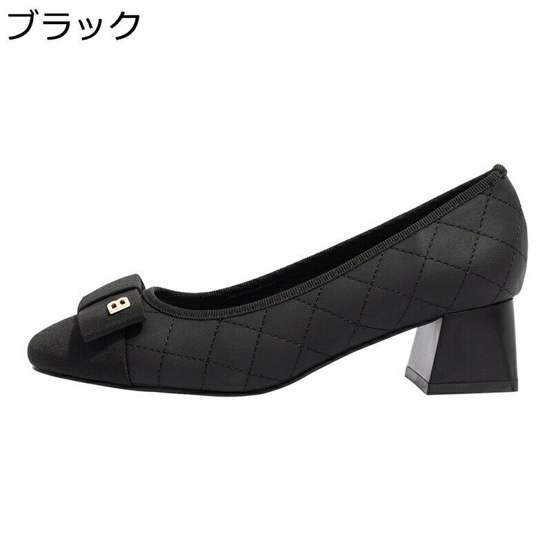 　　　 ◆◇◆人気の秘密◆◇◆ 【スクエアトゥ】毎日使えるプレーンなパンプスは足の甲がきれいにみえるようにつま先部分をカットしています！デザインは可愛い少女感をアップさせます。 【おしゃれ】ちょっと見には可愛いリボン付のパンプスですが、ハイ...