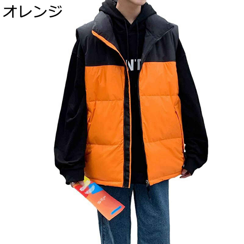 　　　 ◆◇◆人気の秘密◆◇◆ 【中綿ベスト】表地と裏地：100％ポリエステル繊維、充填：綿100％。選択された高品質のファブリック、ソフト、厚い、防風性、通気性、および着用して非常に快適。 【おしゃれでファッション】トレンドの欧米風メンズ...