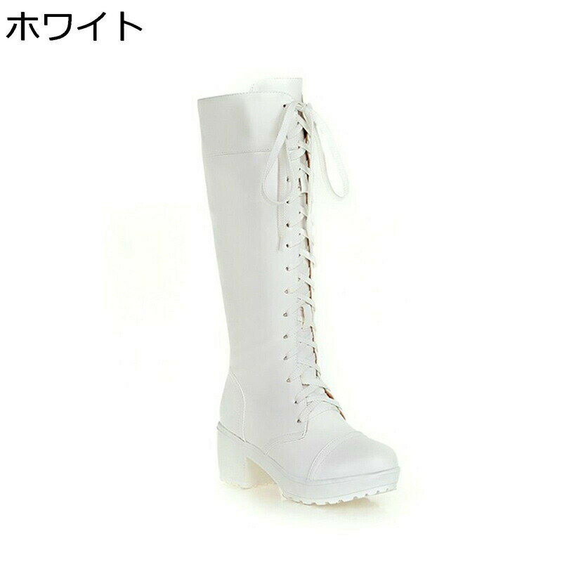 　　　 ◆◇◆人気の秘密◆◇◆ 【編み上げ】編み上げのレースアップはシューズに錦上花を添えるように繁華感を表われます。歩きやすさと同時に足細効果があり、いつもより綺麗な足元を演出！ 【太ヒール】安定感のあるチャンキーヒールで歩きやすいのはポ...