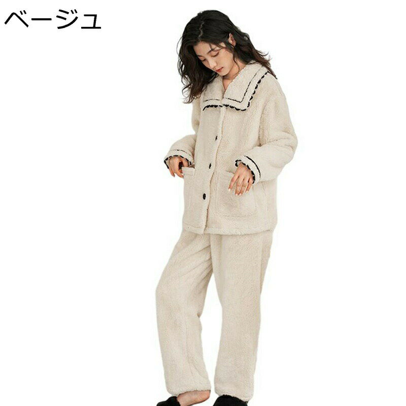 　　　 ◆◇◆人気の秘密◆◇◆ 【2点セット】長袖トップスとロングパンツ2点セットです。温度に合わせて自由に取り?みが可能で、春秋冬に適用している。高級感あふれたデザインなのでルームウェア、部屋着としてはもちろん、ホテル、旅行などのお泊りに...