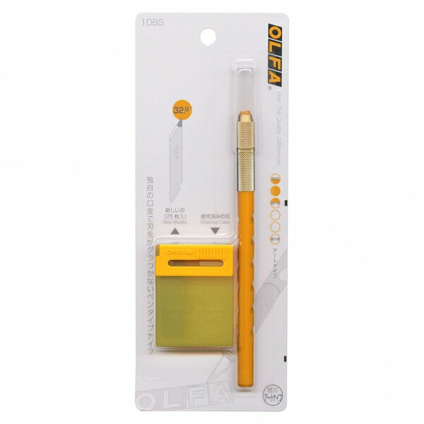 本体：再生ナイロン製刃：合金工具鋼長：161mm替刃25枚付商品番号19513商品名オルファカッター　アートナイフJAN4901165200211メーカーオルファメーカー品番10BS