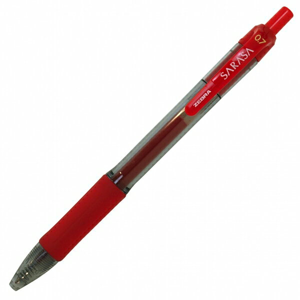 インクカラー：赤0.7mmボール長：141mm替芯：JF-0.7芯※一部画像に他のカラーの商品を使用しております。商品番号19819商品名ゲルボールペン　サラサ (0.7mm)【赤】JAN4901681134137メーカーゼブラメーカー品番...