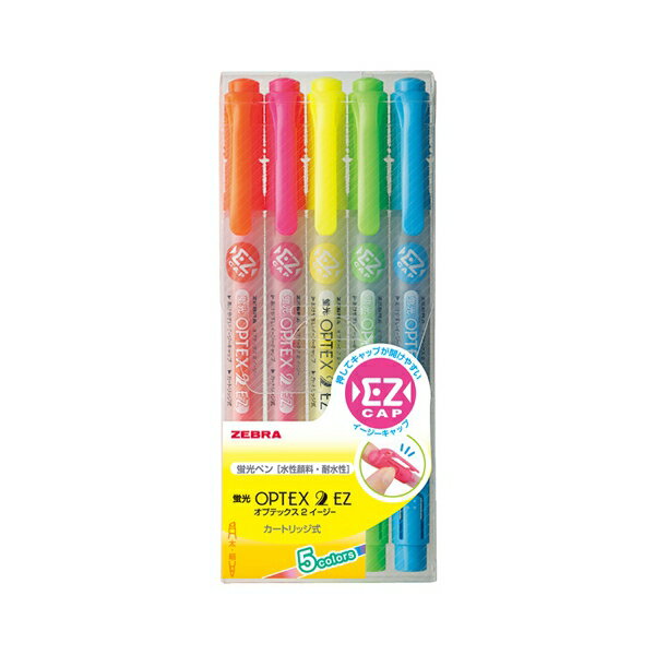 ●仕様：5色セット●セット内容：ピンク，オレンジ，黄，青，緑●入数：1セット商品番号134784商品名蛍光オプテックス カートリッジ式 2-EZ セット 太細両用【インク色:ピンク・オレンジ・黄・青・緑】JAN4901681390502メー...