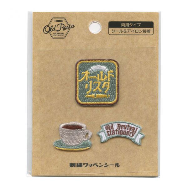 文具メーカーのアイコンを使用した刺繍ワッペンシールです。同シリーズのトートバッグを持っている人には欲しくなるデザイン。シール貼りとアイロン接着両用式なので、刺繍のフレークシールのようにも使用できます。サイズ：縦=105mm　横=80mm　商...