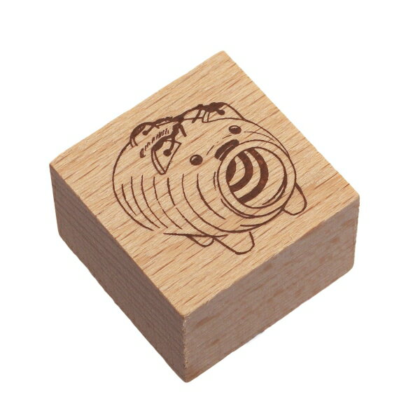押すたびに仕上がりが変わるウッドスタンプは使う人の気持ちが伝わる温かさがあります。インクの色やかすれ具合などお気に入りの絵柄で楽しめます。素材:木材、ゴム生産国:中国サイズ：縦=30mm　横=30mm　厚さ=25mm商品色傾向：ベージュ イ...