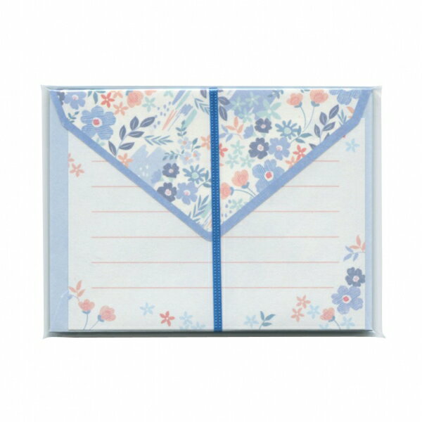 Risette -リゼット- 愛しい日々に微笑みを。さりげなく咲く花のように寄り添い、笑顔にしてくれる、大人の小花柄シリーズを、ミニレターセットに展開しました。封筒のベロのデザインと、厚手の和紙の風合いがポイントです。※郵送はできません。手...