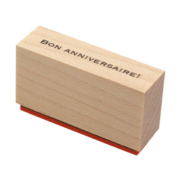 植物やガーデンツールのスタンプに添えると簡単にロゴマークのように決まる、フレンチテキストのスタンプです。サイズ：縦=12mm　横=40mm　厚さ=25mm商品色傾向：ベージュ 表紙パターン：ABC商品番号168964商品名STP-191 ス...