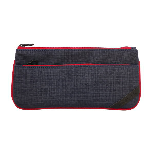 360レイニーペンケースはスリムなポーチタイプで持ち運びや収納が便利なペンケースです。レイニーシリーズの特徴であるシンプルで高級感のあるマットな生地と赤のパイピングでデザインされています。前後に重ねられた2つのポケットでメイン収納とサブ収納...