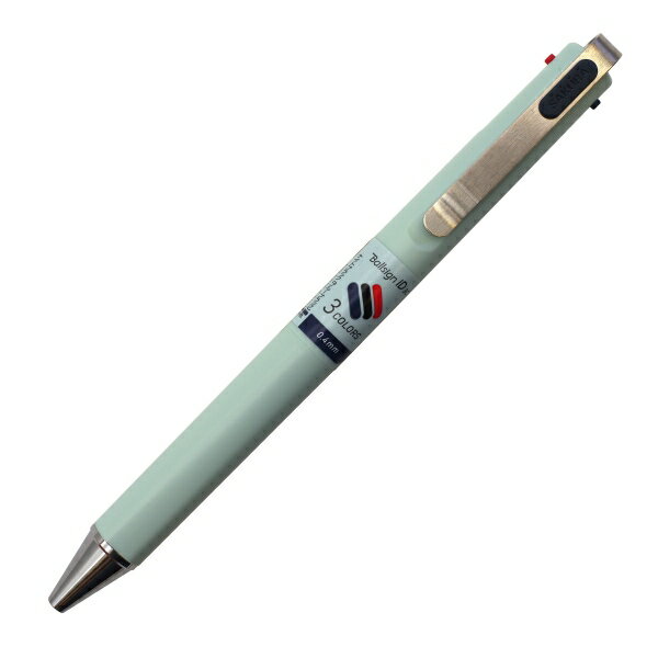 ボールサインiDの3色ボールペンの、限定ボディカラーです。ボディは六角形と丸形を組み合わせた特別な形状の、自然と手にフィットするiD設計。クリップとペン先に金属を使用したスタイリッシュなデザイン。スタイダー部は小さくても操作しやすいストラマ...