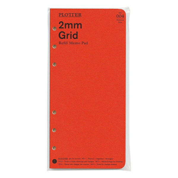 デザインフィル社のブランド「PLOTTER/プロッター」。PLOTTER（計画する人、主催する人、構想する人）達が、最高のアイデアや発想をカタチにする為の、有用なクリエイティブツールとして生み出されました。その内のリフィルメモパッドは、バイ...