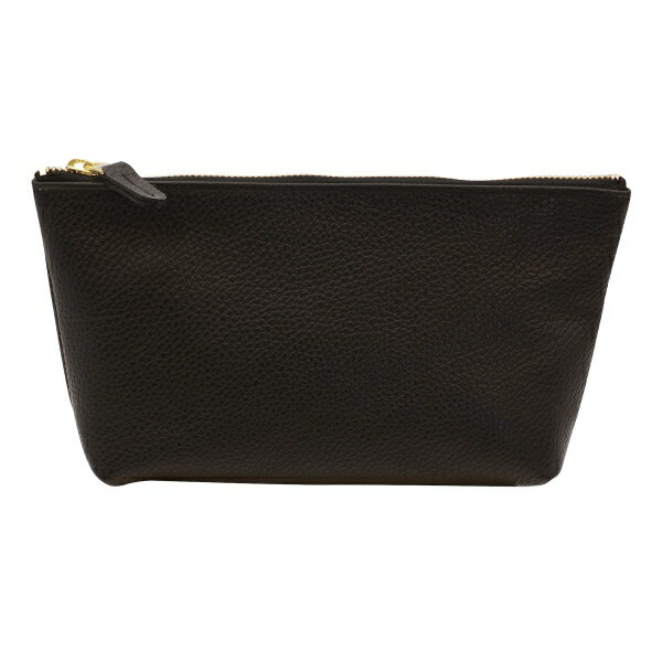 PC、スマートフォン周辺の充電器、コードをまとめたり、出張の際にアメニティグッズ入れにするのにちょうどいい、ゆったりサイズのレザーポーチLサイズです。素材の革は、イタリアンカーフレザーを縮めて シボ(シワ)を出したシュリンクレザーを使用して...