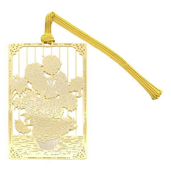 世界の名画を、フォトエッチングによって繊細なデザインまで精緻に再現したゴールドの輝きが美しいブックマークです。24kメッキ仕様。サイズ：縦=40mm　横=60mm　商品色傾向：金色 型押し表紙パターン：名画商品番号160840商品名メタルブ...