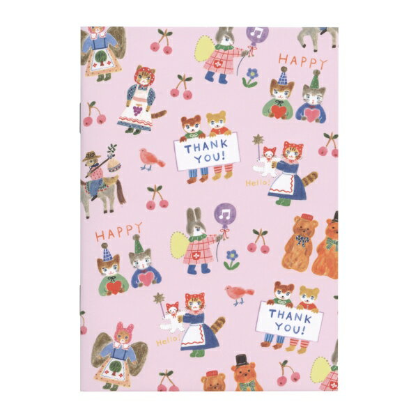 スタンプが綺麗に捺せる画用紙を使用、持ち歩きにも便利なA6サイズ。スタンプを集めたり、行く先々で手に入れたチケットやカードを貼ったり、思い出を記録するノートにしても素敵。サイズ：縦=148mm　横=104mm　商品色傾向：ピンク イラスト表...