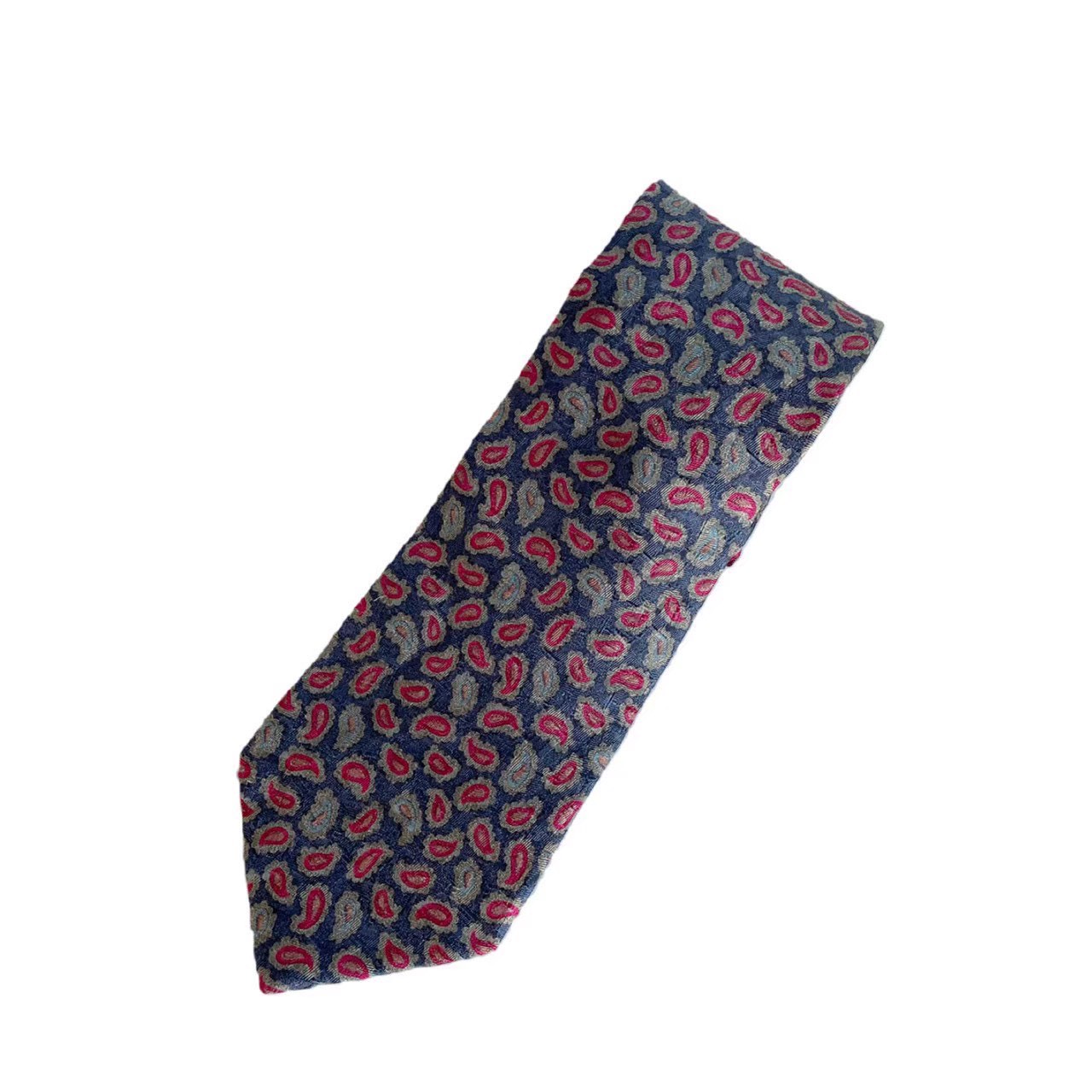 Ermenegildo Zegna ゼニア ネクタイ ブランド 小物 スーツ ファッション アパレル ネイビー レッド ペイズリー柄 総柄 シルク イタリア製 紳士 メンズ ■商品情報■ ●タイトル　Ermenegildo Zegna ゼニ...