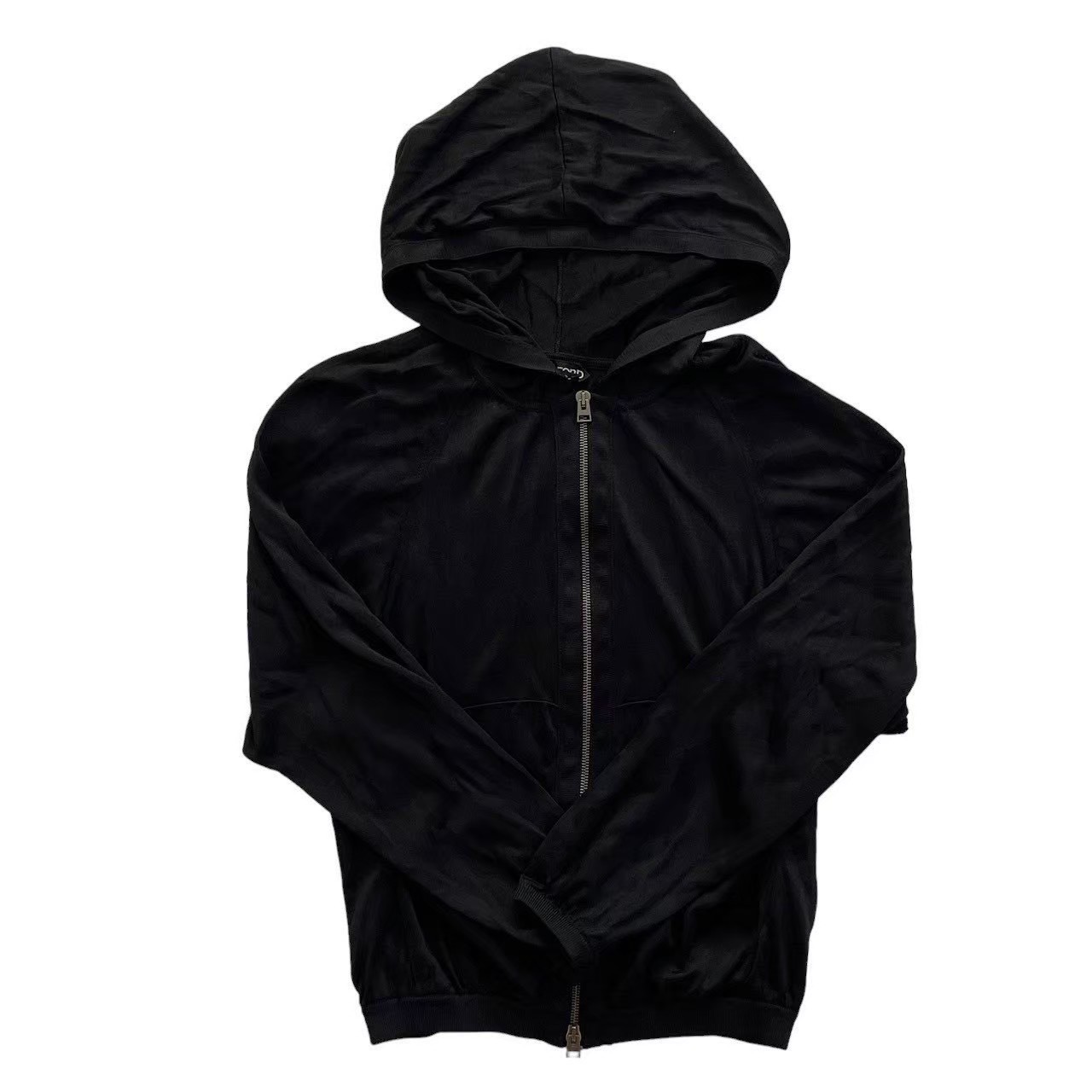 TOM FORD トムフォード パーカー アウター ブランド アパレル シルク 黒 ブラック 上着 イタリア製 ファスナー フード シルク XSサイズ レディー ■商品情報■ ●タイトル　TOM FORD トムフォード パーカー アウター ...