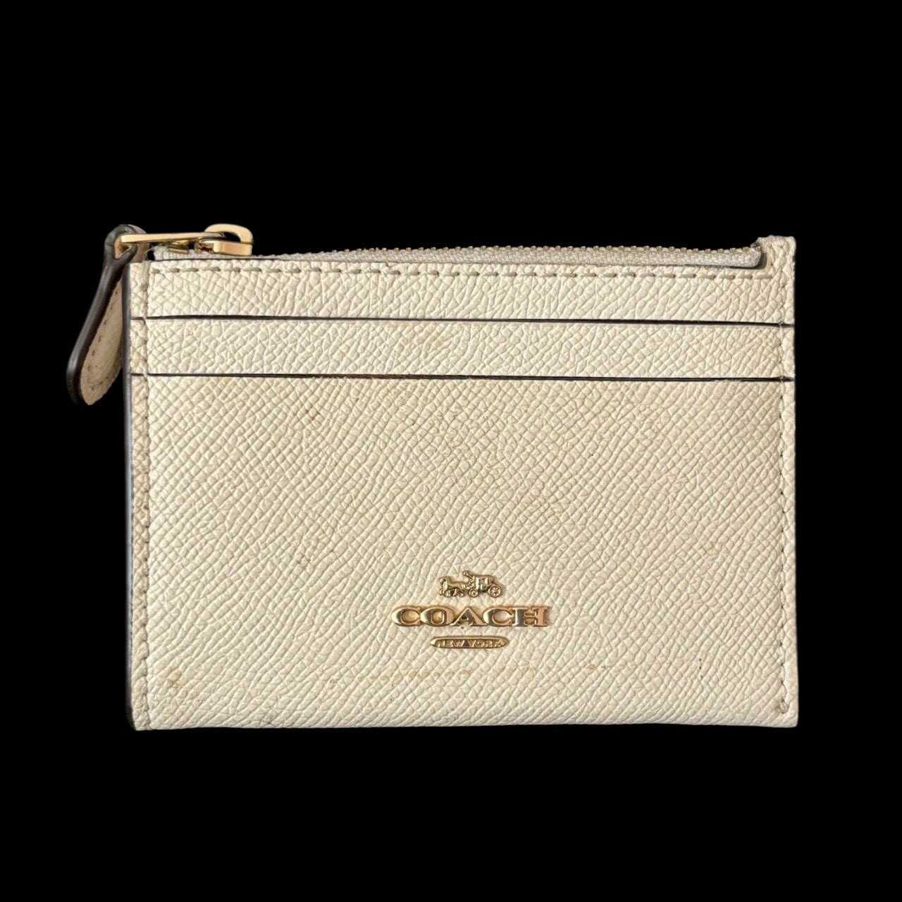 COACH コーチ パスケース カードケース コインケース 小銭入れ コンパクト ロゴ レザー ホワイト キーリング付き　レディースファッション　ファッション小物　名刺入れ ■商品情報■ ●タイトル　COACH コーチ パスケース カードケ...