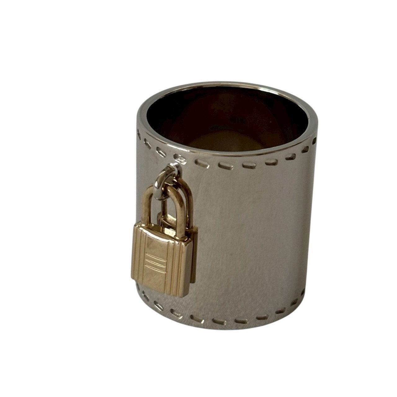 HERMES エルメス スカーフリング カデナ ロック チャーム アクセサリー 小物 メタル シルバー ゴールド　レディースファッション ファッション小物　スカーフリング ■商品情報■ ●タイトル　HERMES エルメス スカーフリング カ...