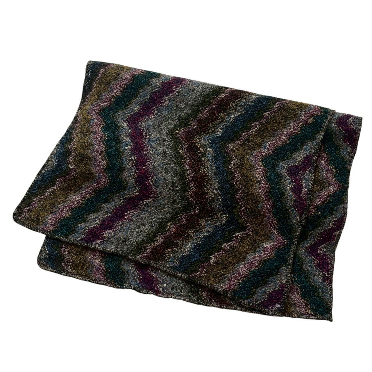 MISSONI ミッソーニ ニットマフラー グレー系 マルチカラー ニット マフラー 防寒具 冬 小物 ユニセックス イタリア製 ウール ブランド小物 ■商品情報■ ●タイトル　MISSONI ミッソーニ ニットマフラー グレー系 マルチカ...