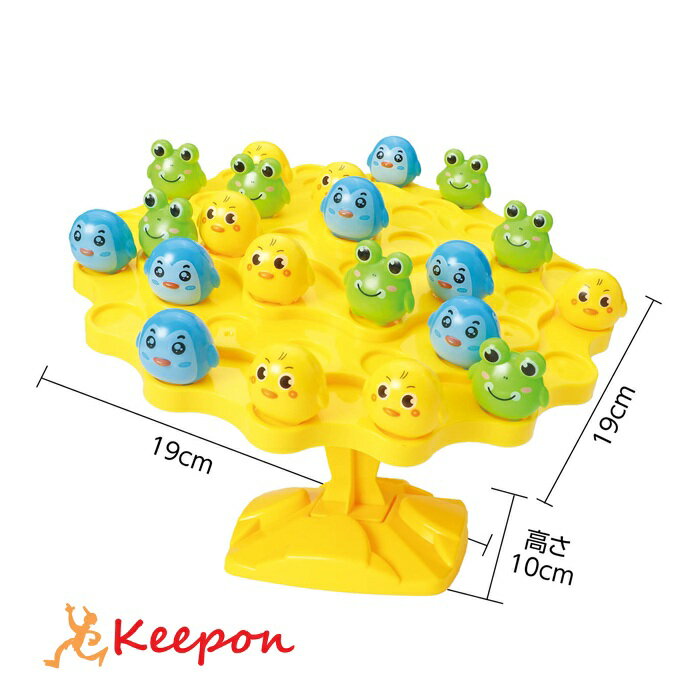 揺れる土台にドキドキ！スリル満点のアニマルバランス！ かわいいヒヨコやカエルなどのアニマルコマをバランスよく積み上げるスリリングなバランスゲームです。サイコロを振って出た数だけコマを土台に乗せていくシンプルなルールなので、小さなお子様から大...