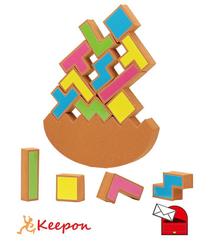 手先を使って集中力とバランス力を育てよう！ やわらかいEVA素材のブロックバランスゲームです。カードをめくって出た指示通りにブロックを動かしながらバランスを取ります。色と形がわかりやすいブロックで、年齢を問わず家族みんなで楽しめます。 セッ...